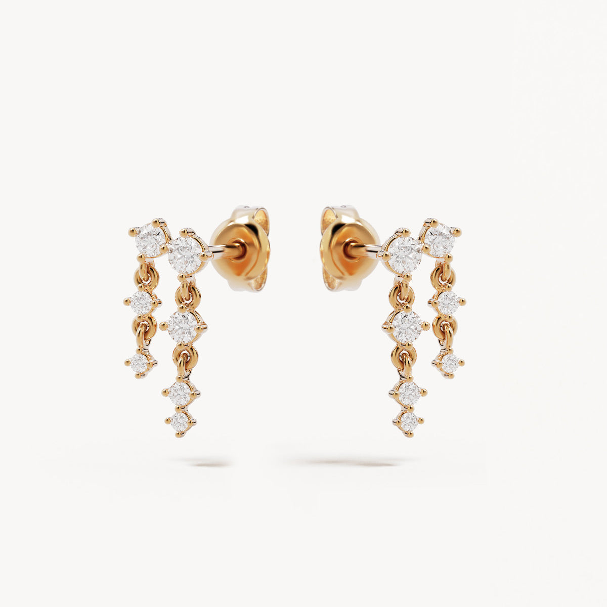 9k Solid Gold She Will Rise Lab-Grown Diamond Drop Earrings – by charlotte