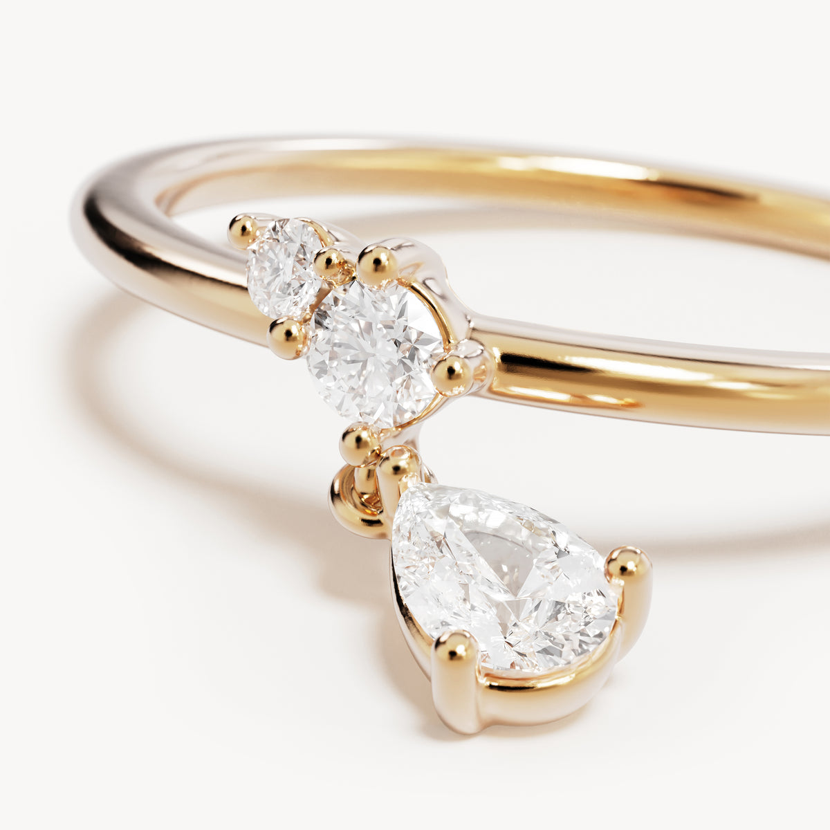 9k Solid Gold Silent Bloom 0.26ct Lab-Grown Diamond Ring – by charlotte