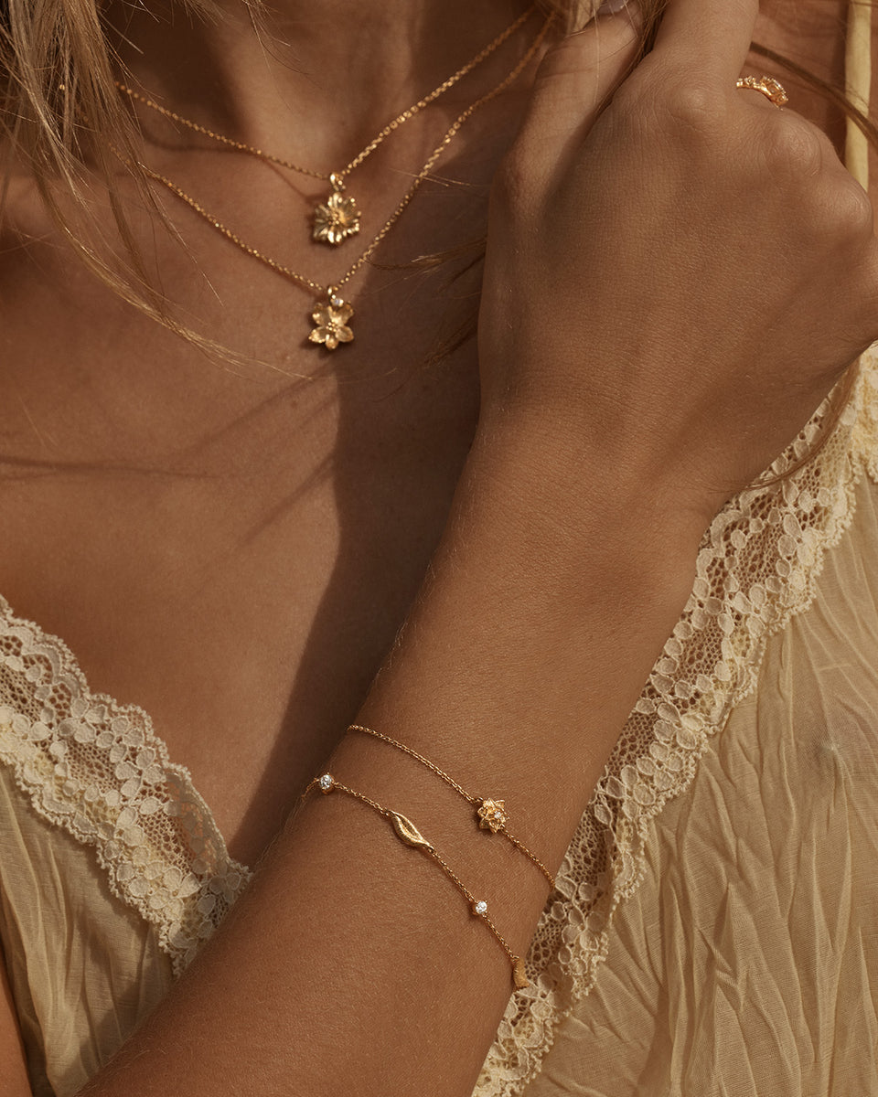 18k Gold Vermeil Bloom Within Lotus Bracelet – by charlotte