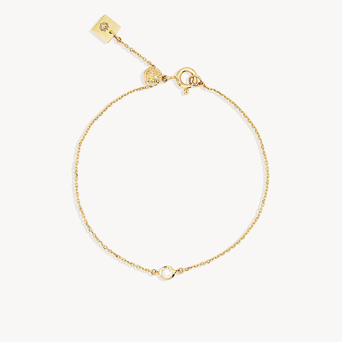 14k Solid Gold Water Drop Diamond Bracelet – by charlotte