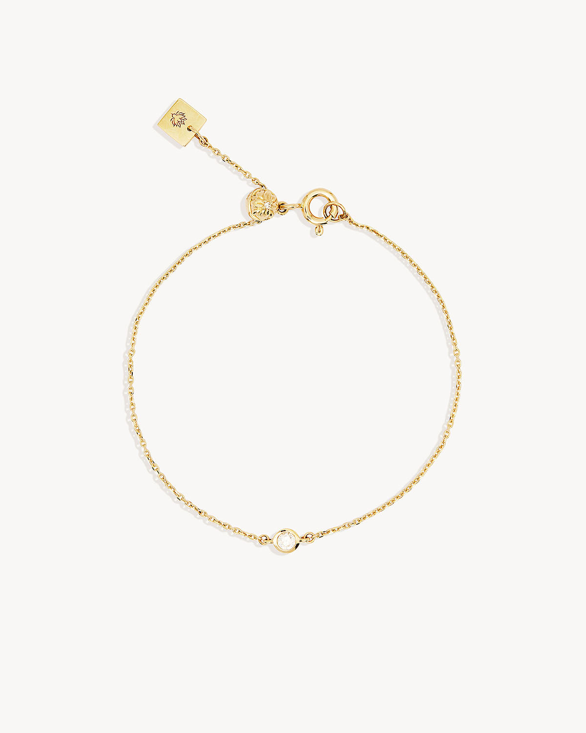 14k Solid Gold Water Drop Diamond Bracelet – by charlotte