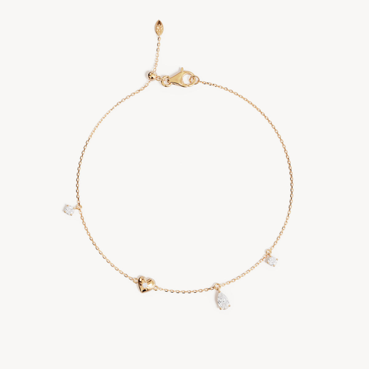 9k Solid Gold With Every Breath Bracelet – by charlotte