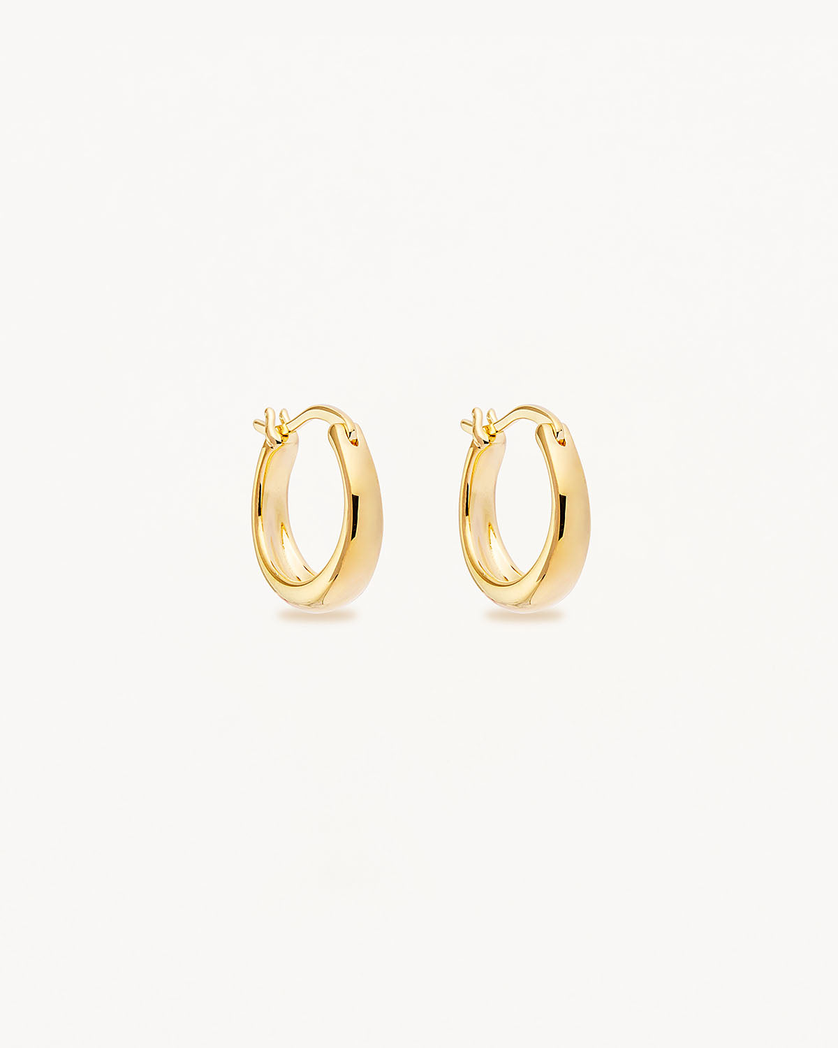 18k Gold Vermeil Infinite Horizon Small Hoops – by charlotte