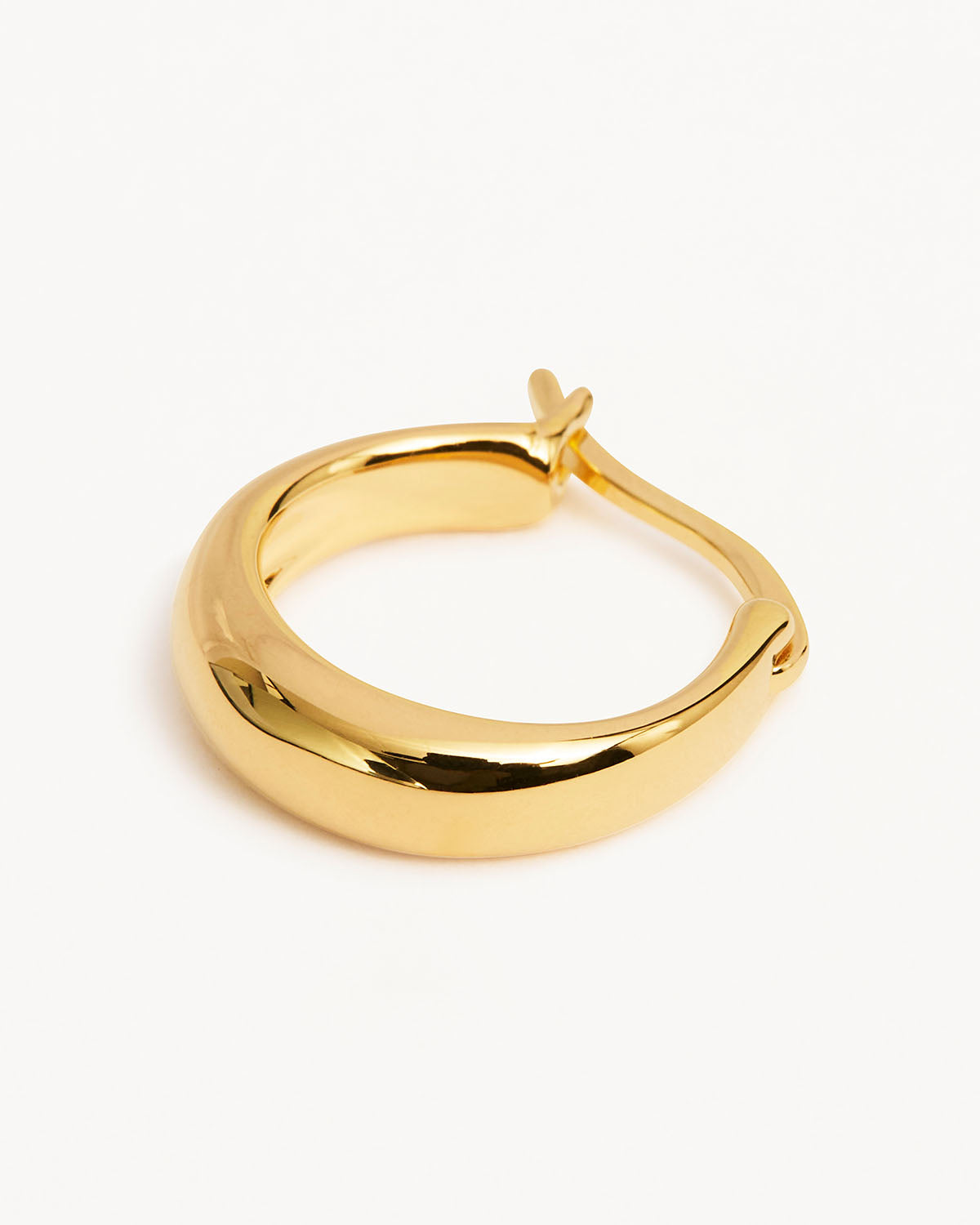 18k Gold Vermeil Infinite Horizon Small Hoops – by charlotte