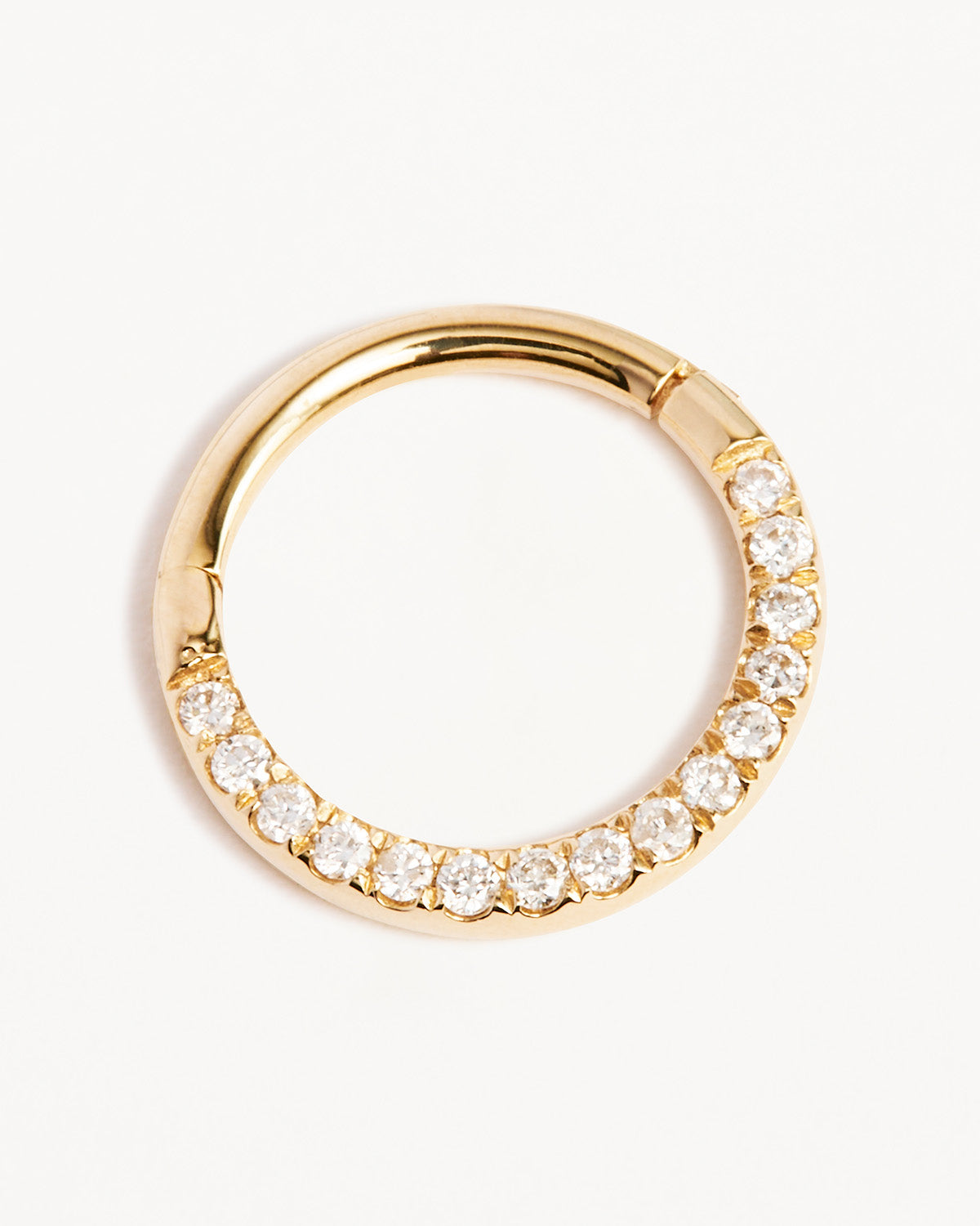 14k Solid Gold Diamond Radiant Daith Cartilage Earring – by charlotte