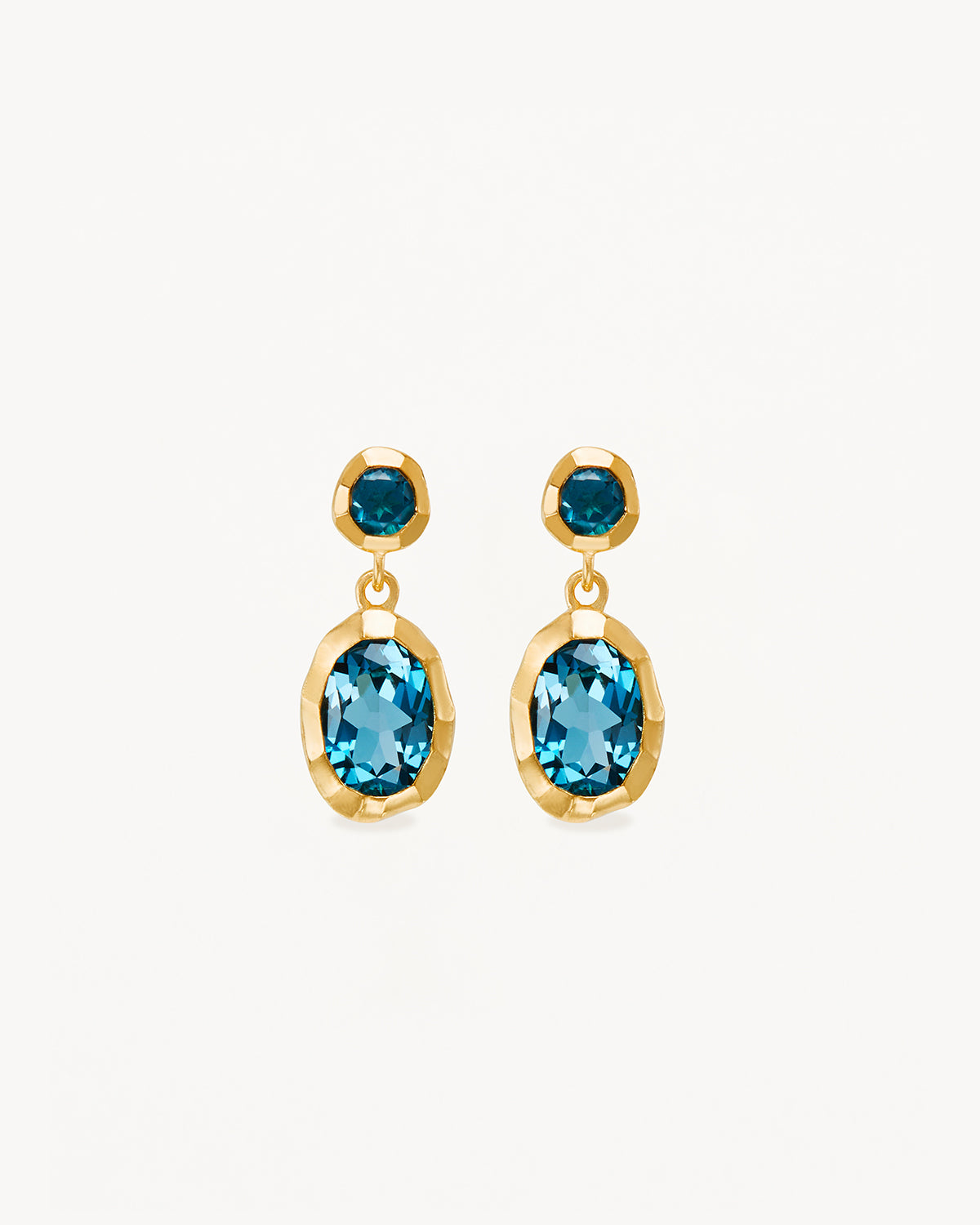 18k Gold Vermeil Sacred Jewel Topaz Earrings – by charlotte