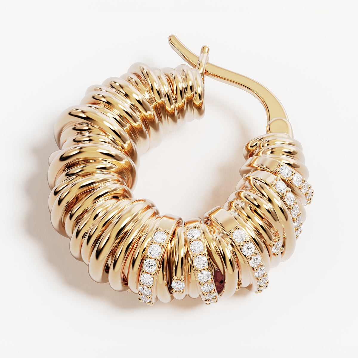 18k Gold Plated Woven Magic Hoops – by charlotte