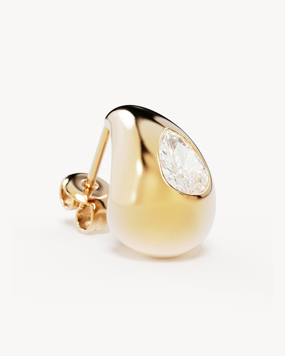 18k Gold Vermeil Dewdrop Large Earrings – by charlotte