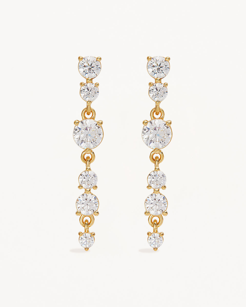 18k Gold Vermeil Forever Yours Drop Earrings – by charlotte