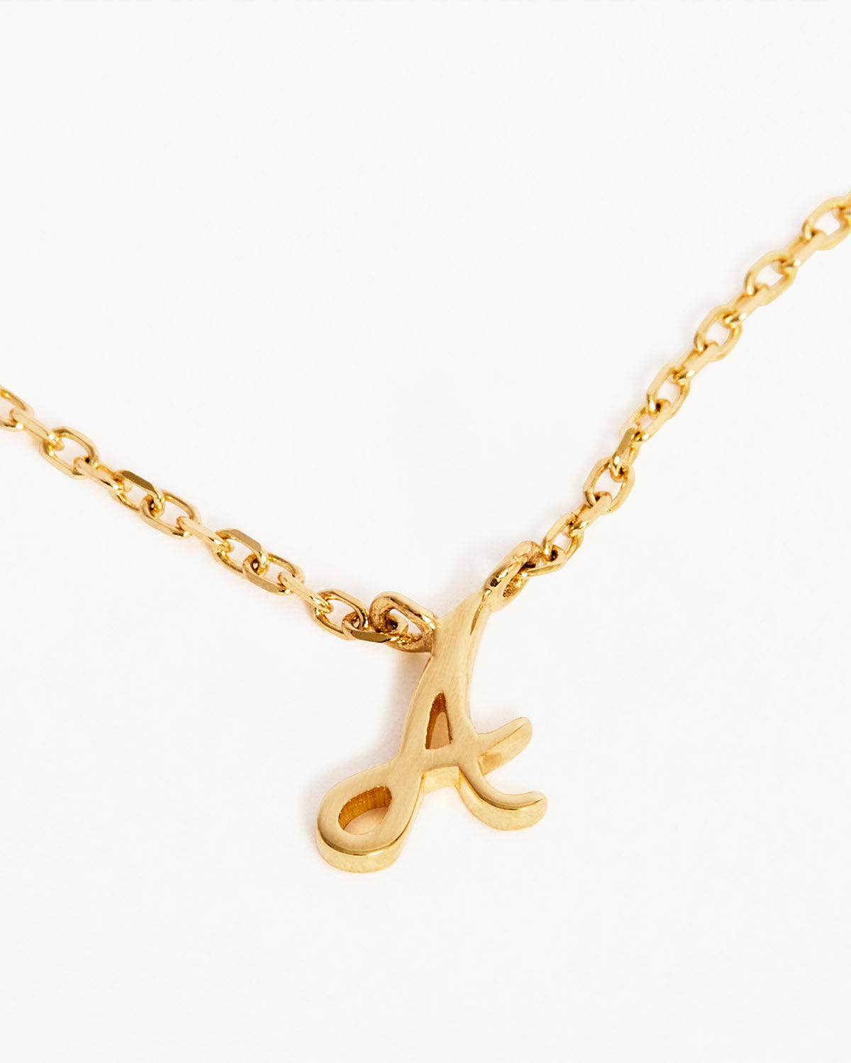 14k Solid Gold Love Letter Necklace – by charlotte