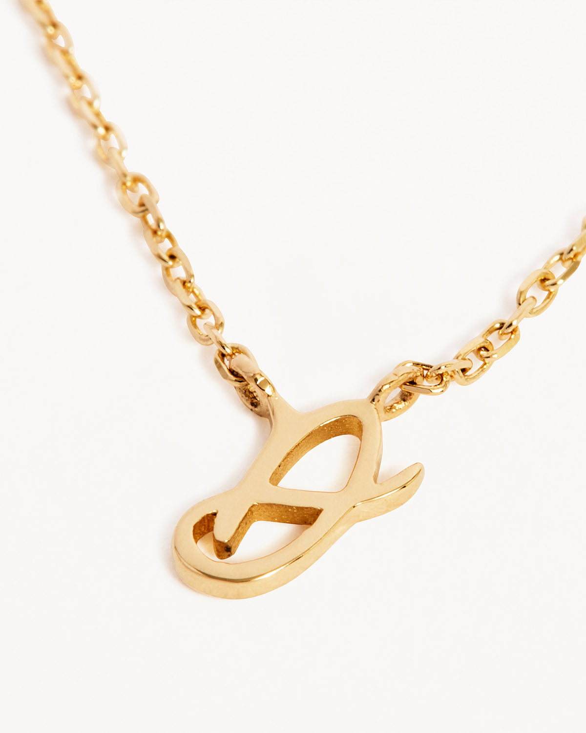 14k Solid Gold Love Letter Necklace – by charlotte