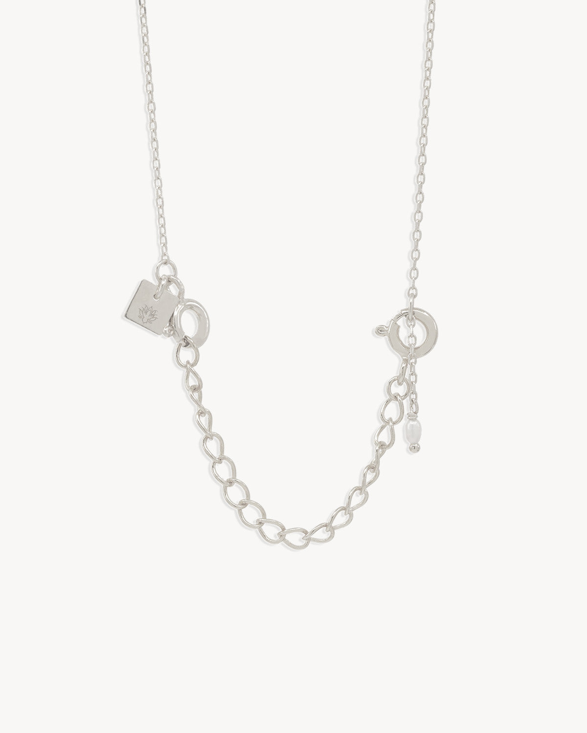 14k Solid White Gold Necklace Extender – by charlotte