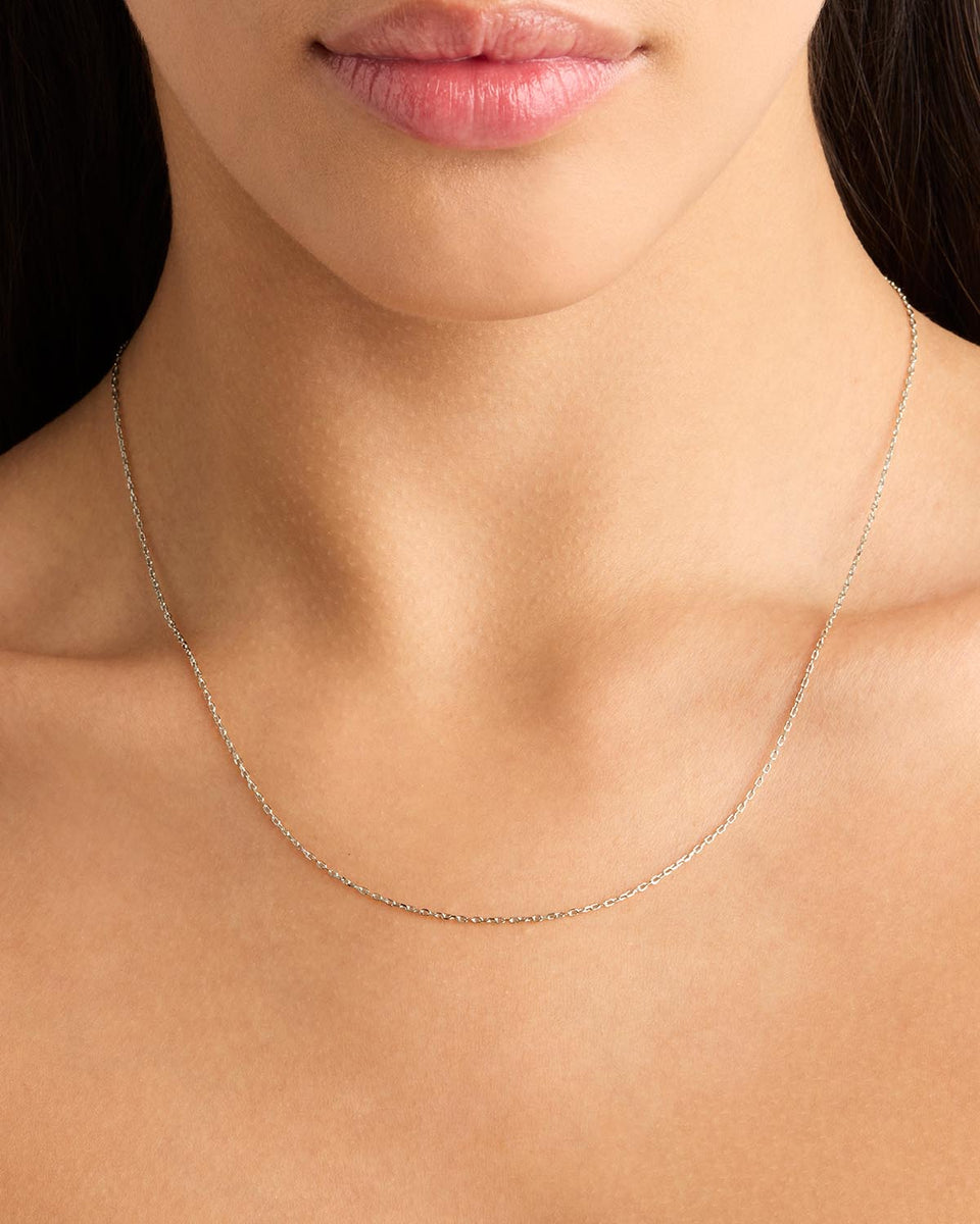 Sterling Silver 18" Signature Chain Necklace – by charlotte