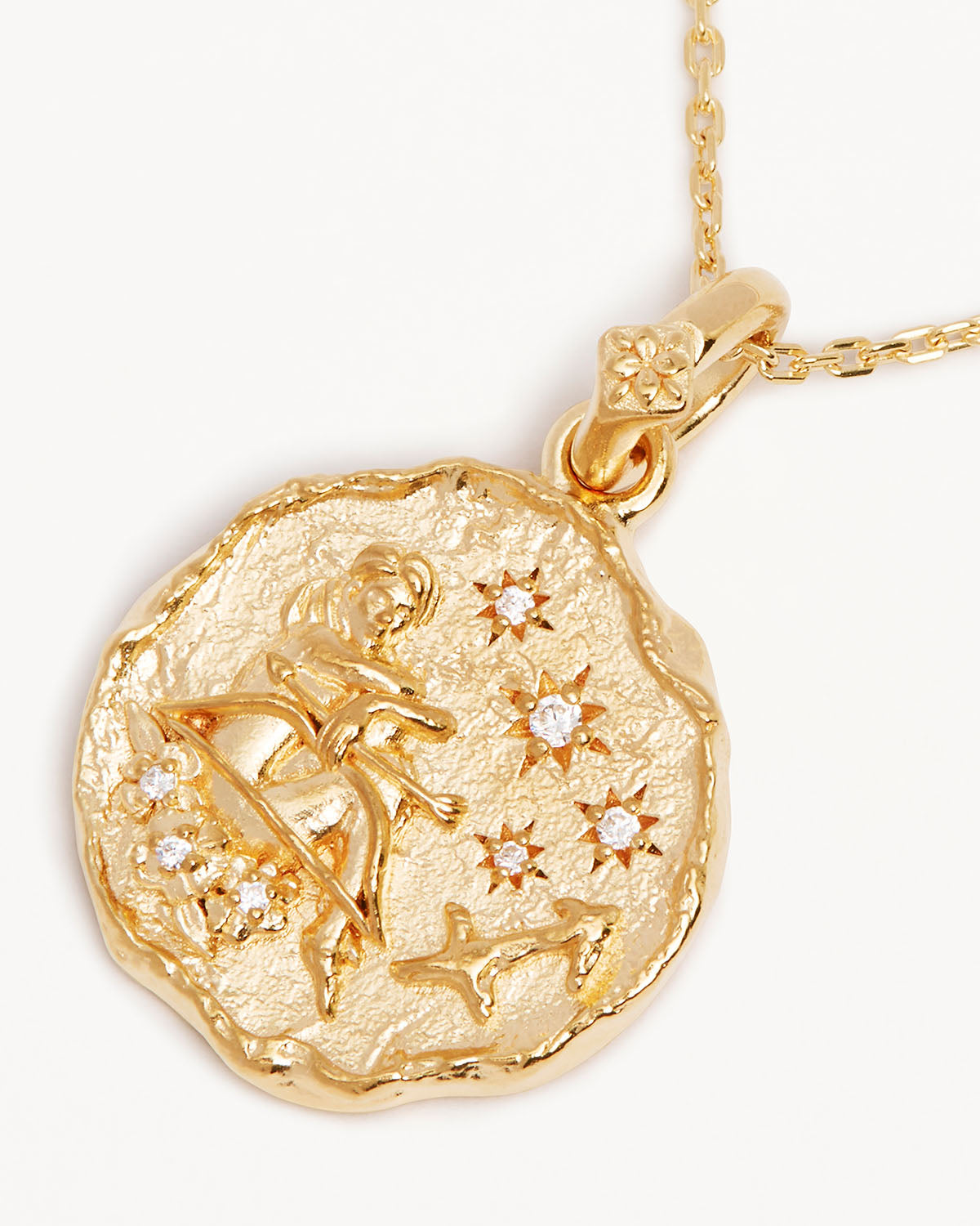 18k Gold Vermeil She is Zodiac Necklace - Sagittarius – by charlotte
