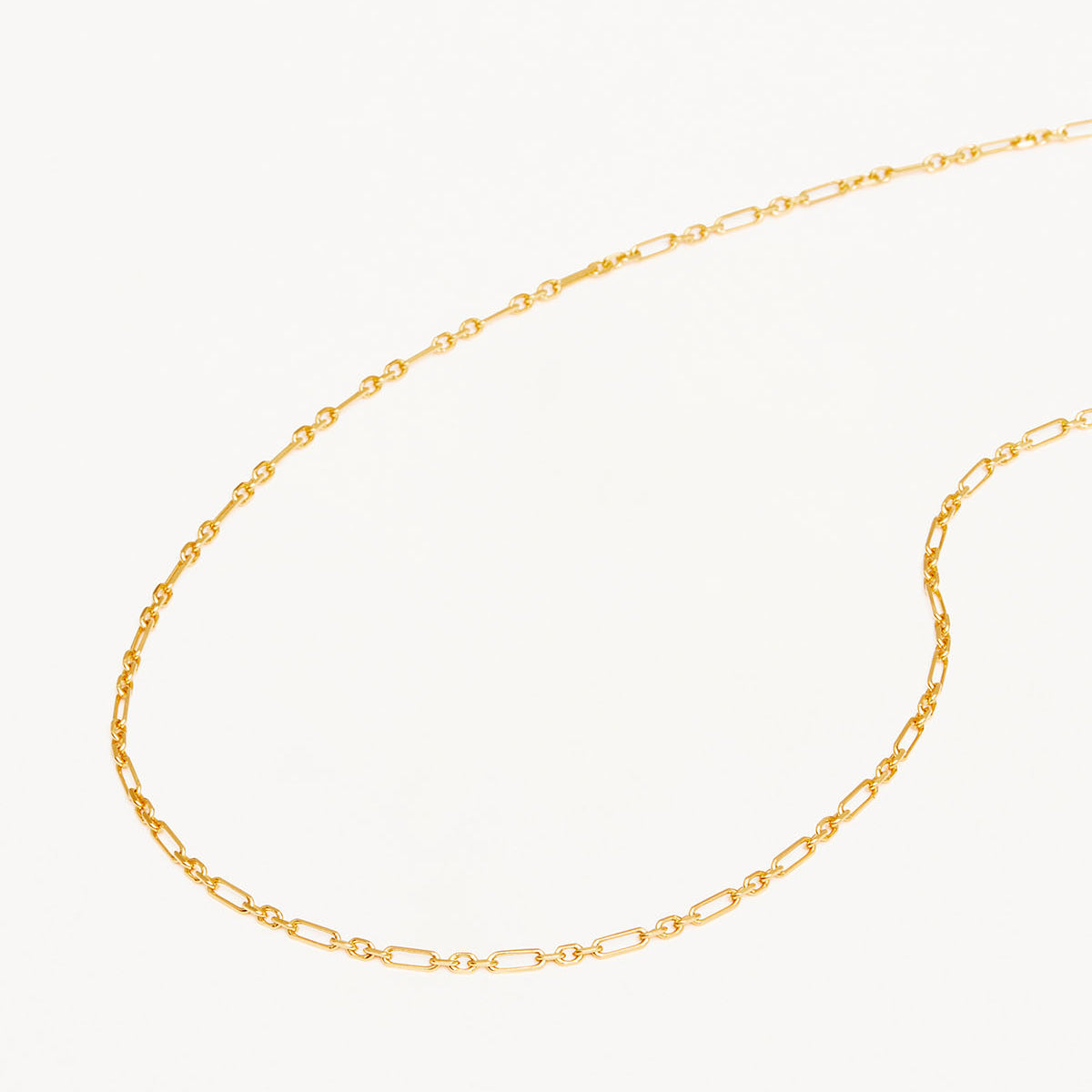 18k Gold Vermeil 19" Mixed Link Chain Necklace – by charlotte
