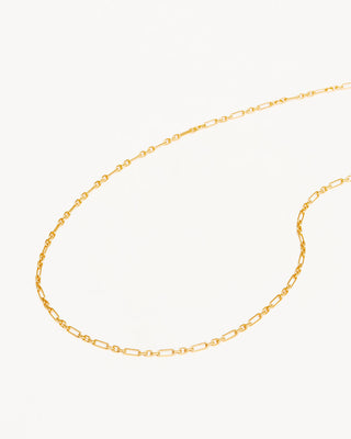18k Gold Vermeil 19" Mixed Link Chain Necklace – by charlotte