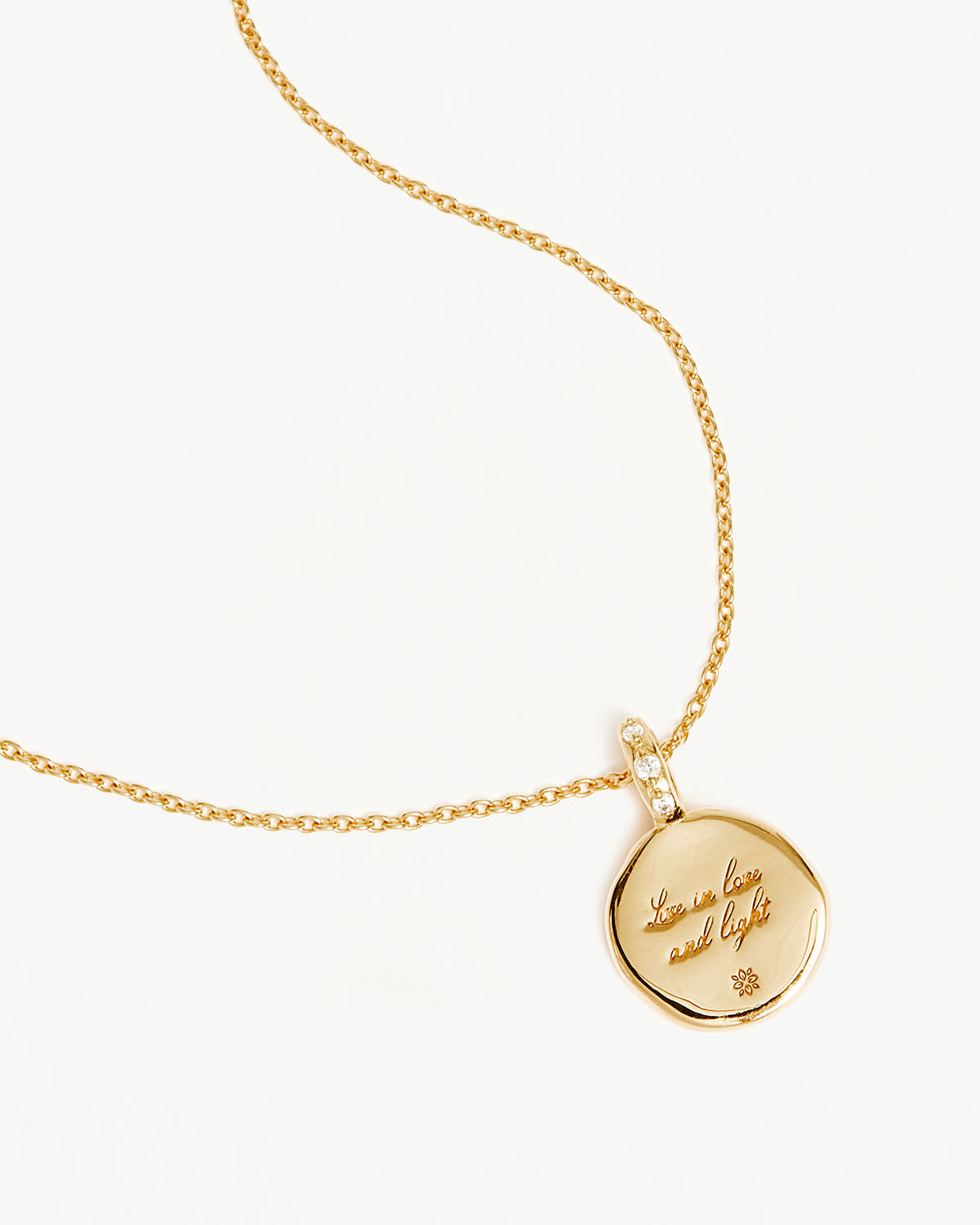 18k Gold Vermeil Live in Love Necklace – by charlotte