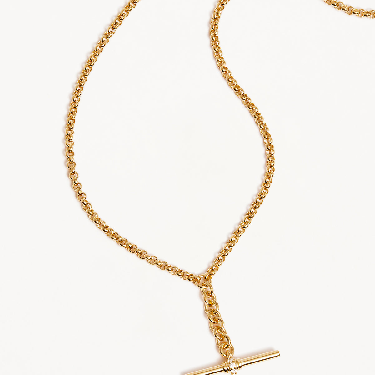 18k Gold Vermeil Muse Fob Chain Necklace – by charlotte