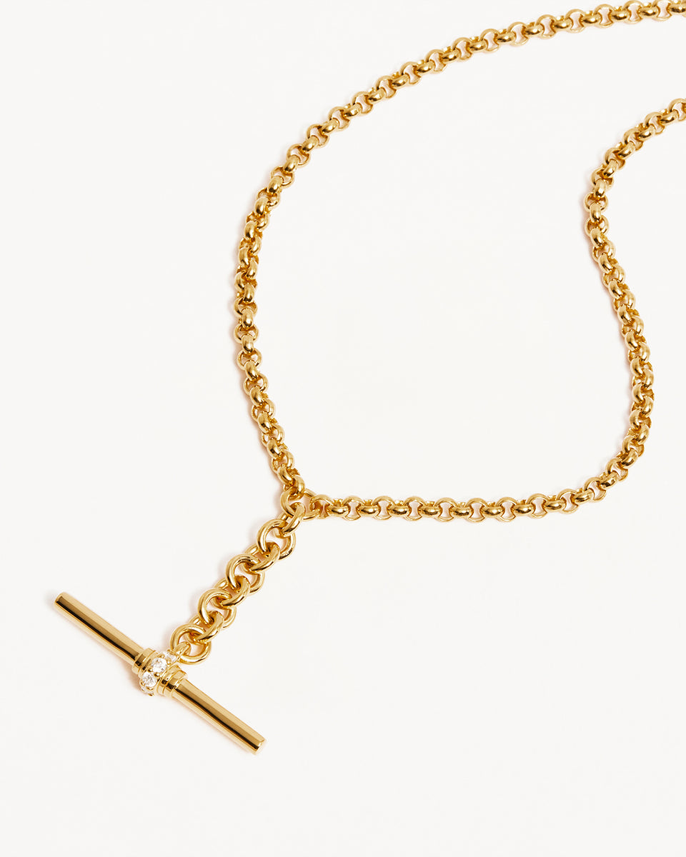 18k Gold Vermeil Muse Fob Chain Necklace – by charlotte