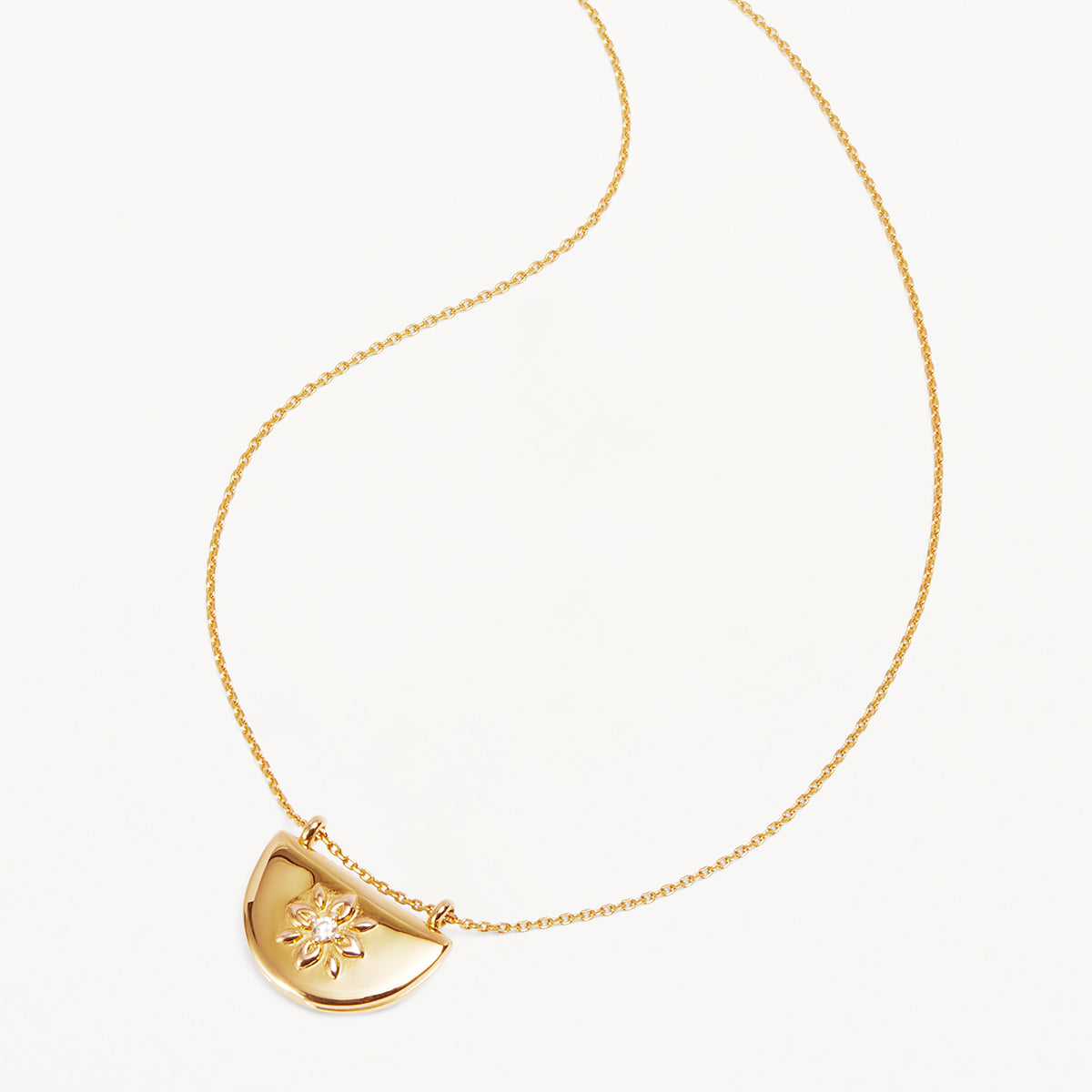 18k Gold Vermeil Lotus Locket Necklace – by charlotte