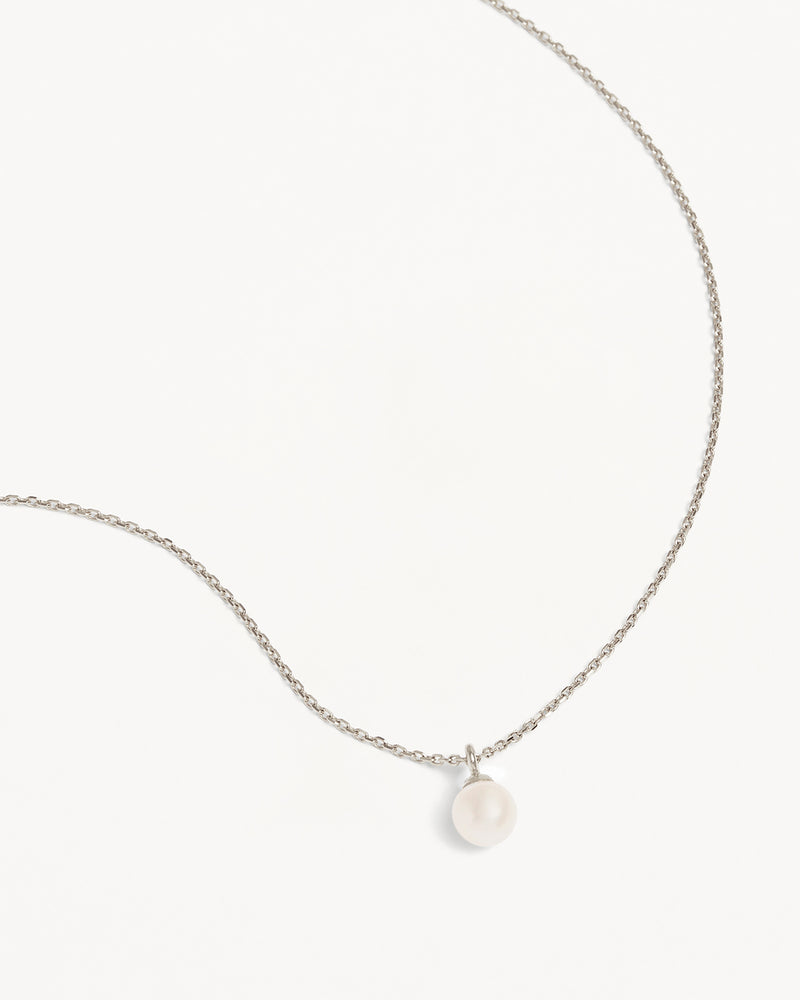 Sterling Silver Floating On Air Pearl Necklace – by charlotte