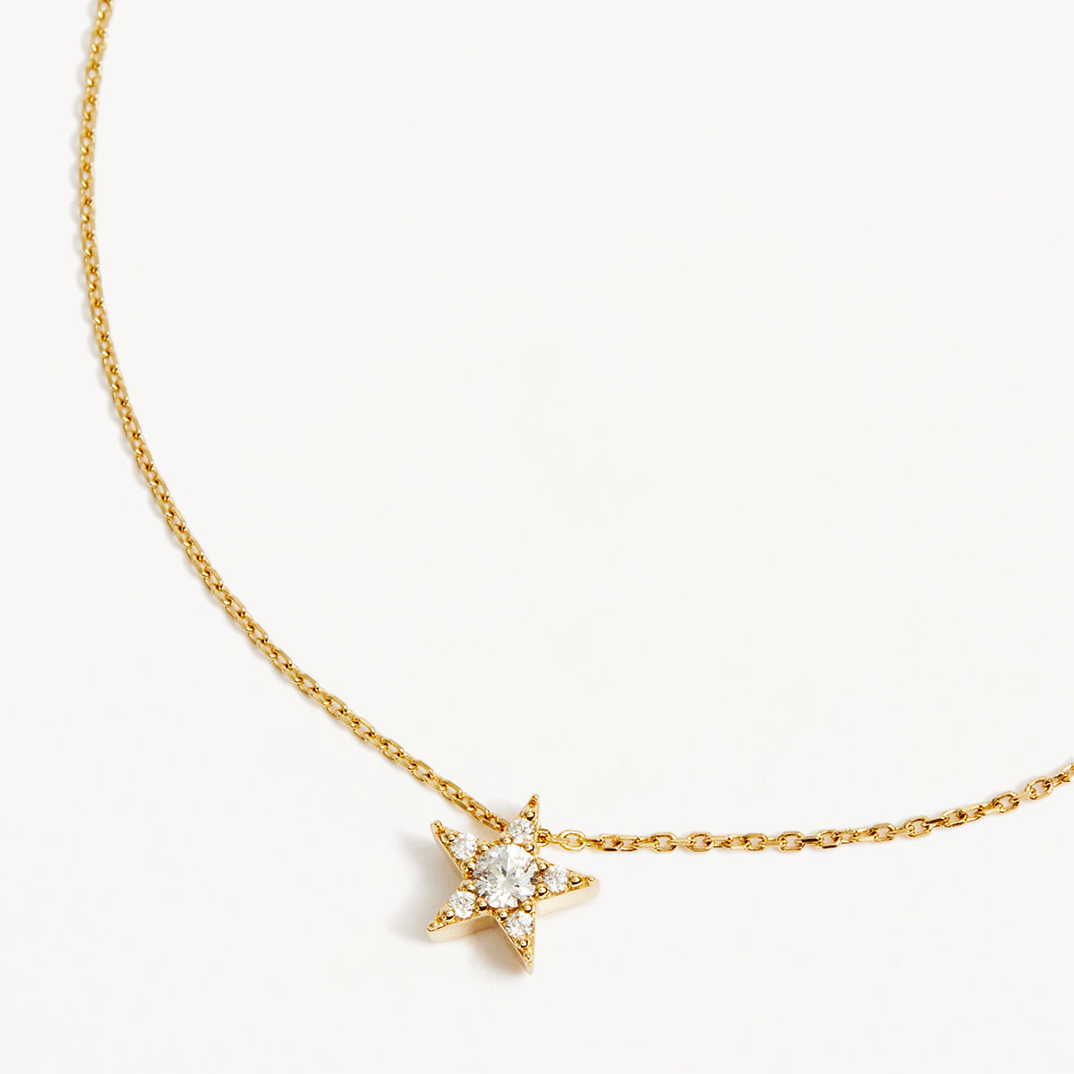 9k Solid Gold Estelle Lab-Grown Diamond Necklace – by charlotte