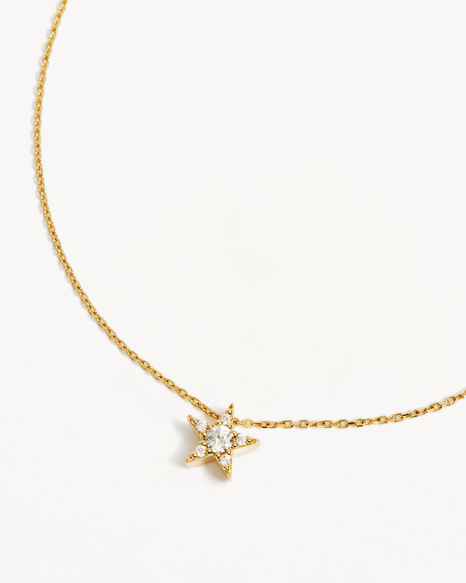 9k Solid Gold Estelle Lab-Grown Diamond Necklace – by charlotte