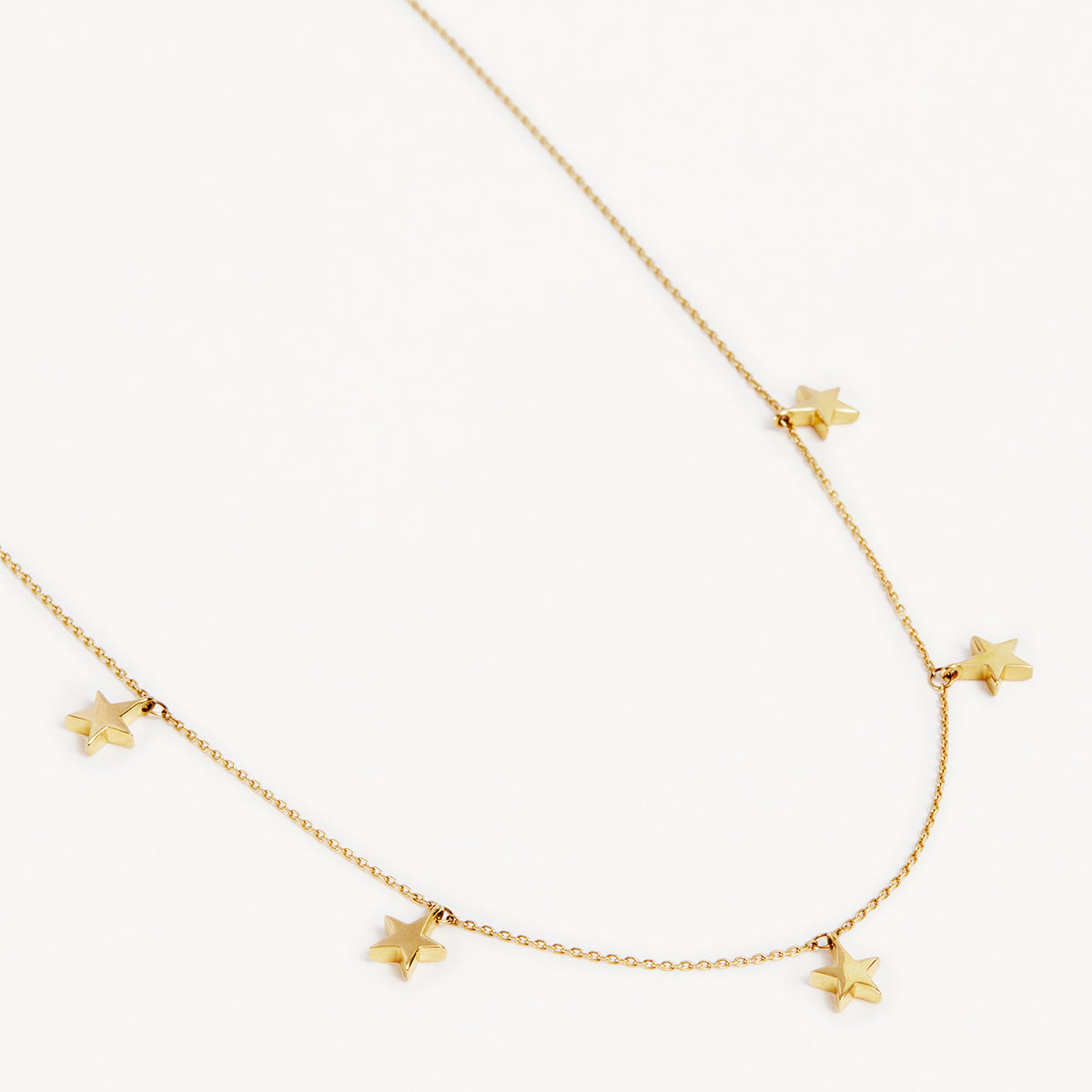9k Solid Gold Star Bright Necklace – by charlotte