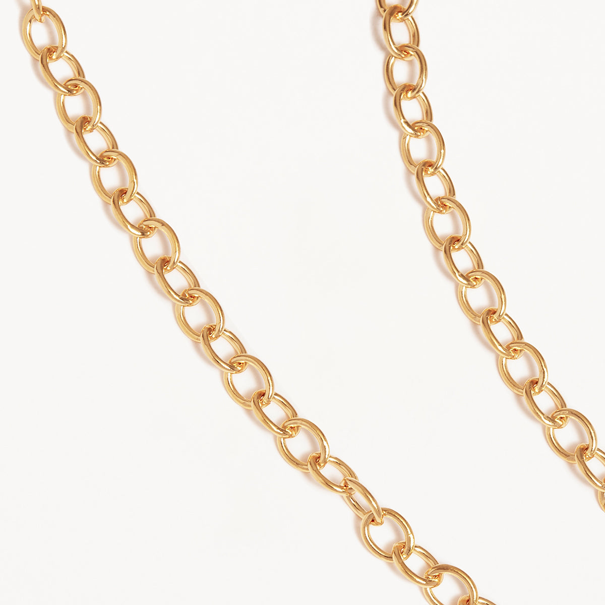 18k Gold Vermeil 17" Bold Round-Link Chain Necklace – by charlotte