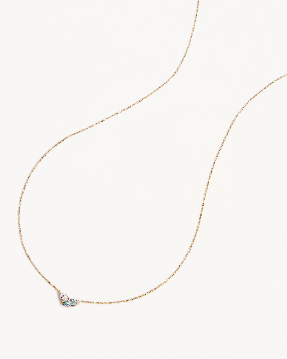 14k Solid Gold By Your Side Sapphire Necklace – by charlotte