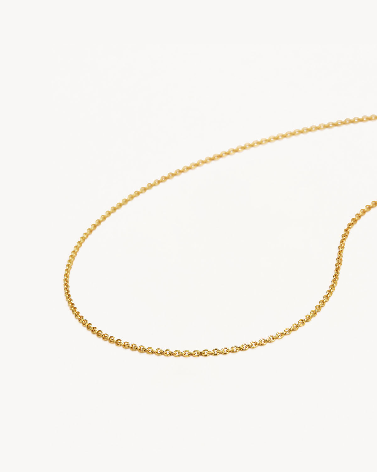 18k Gold Vermeil 18" Fine Rolo Chain Necklace – by charlotte