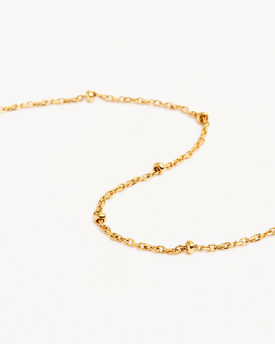 14k Solid Gold 21” Ball Chain Necklace – by charlotte