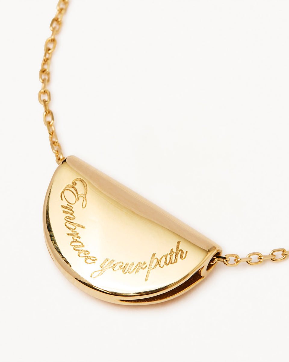 14k Solid Gold Lotus Birthstone Diamond Necklace - July - Ruby – by ...