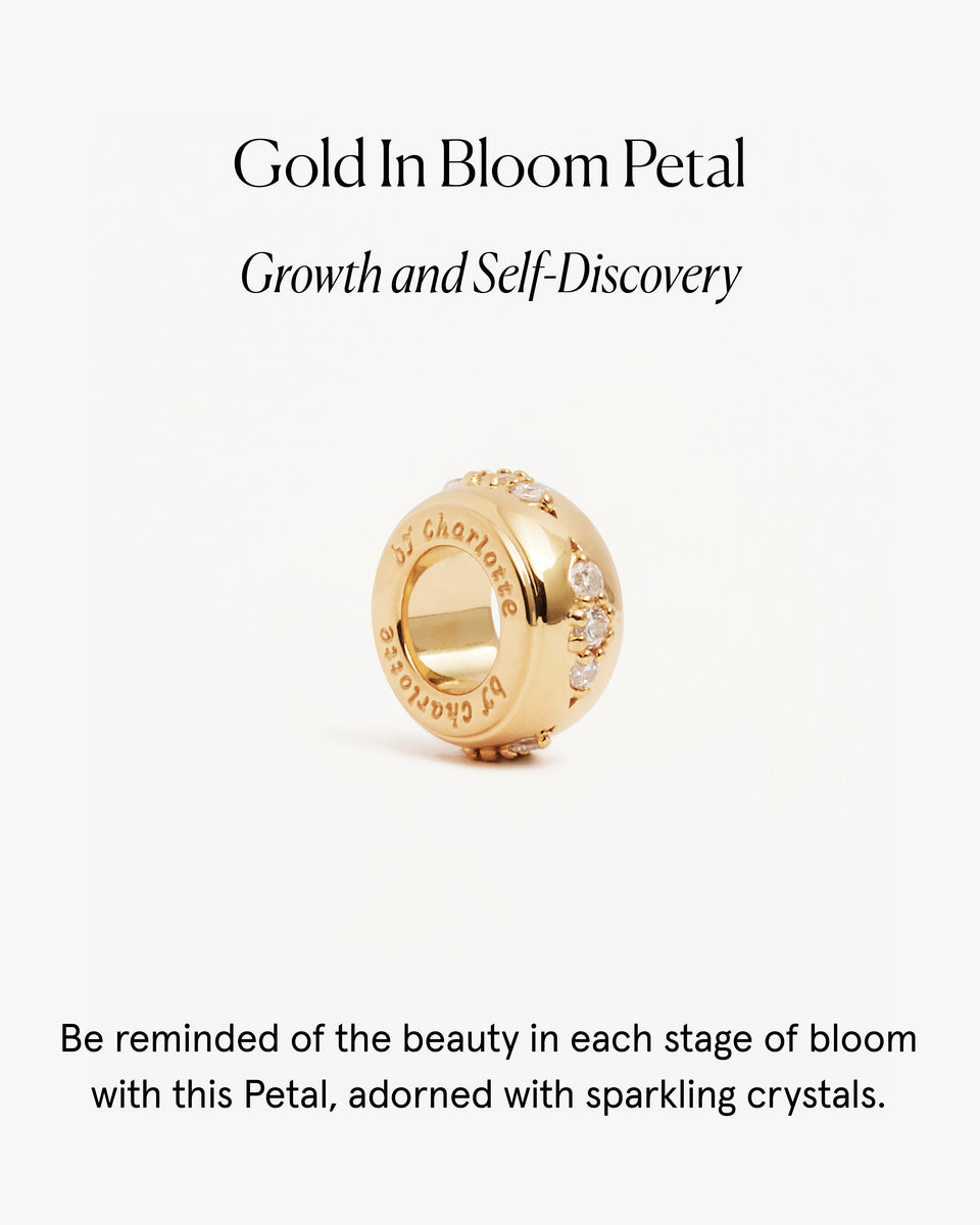 18k Gold Vermeil In Bloom Petal Charm – by charlotte