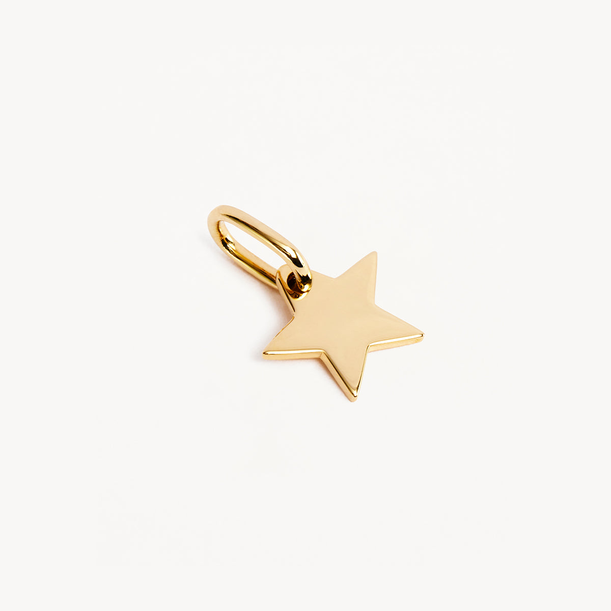 9k Solid Gold Engravable Star Pendant – by charlotte