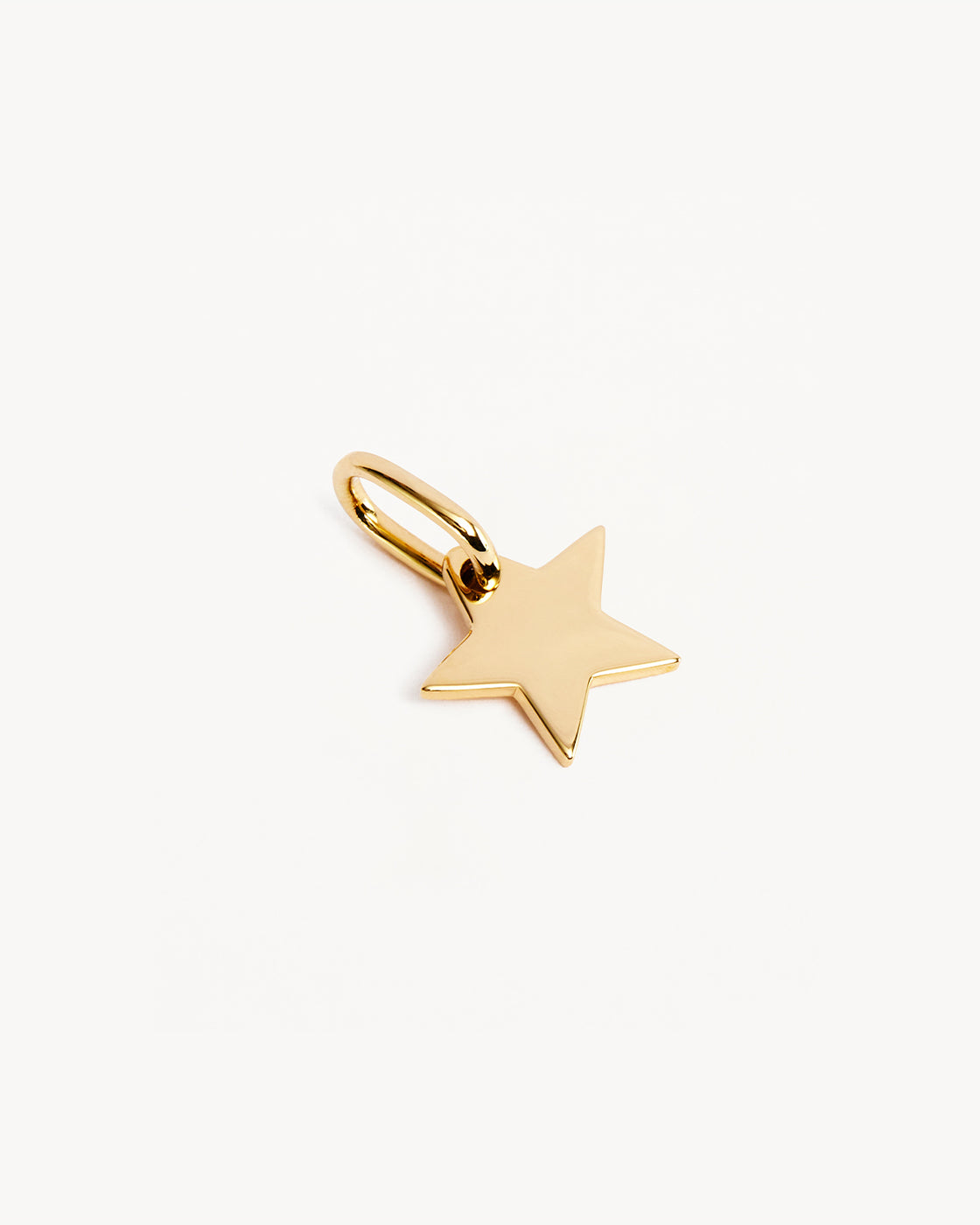 9k Solid Gold Engravable Star Pendant – by charlotte