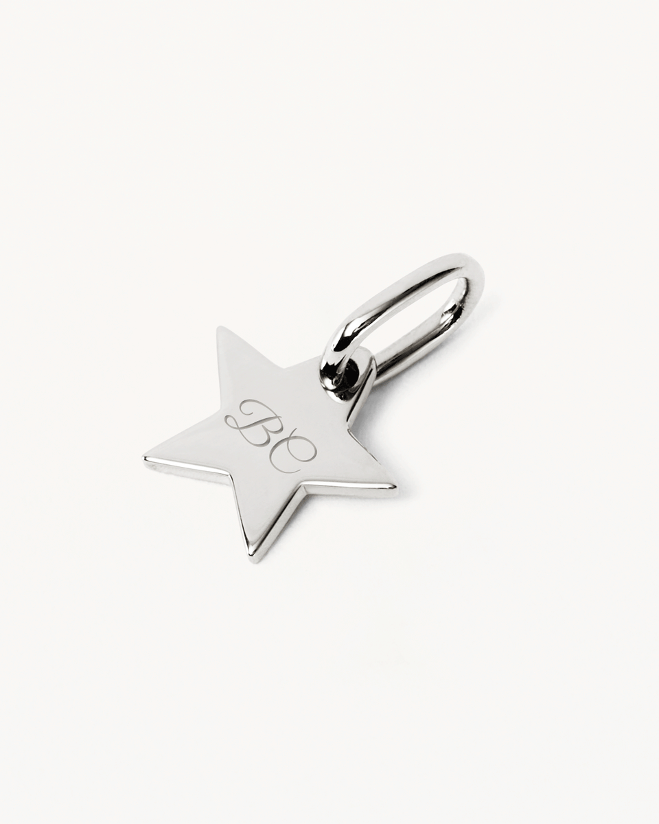 Sterling Silver Engravable Star Pendant – by charlotte