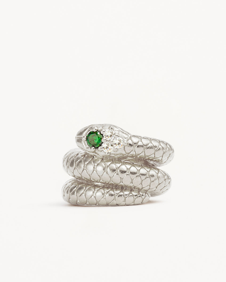 Sterling Silver Snake Petal Charm – by charlotte