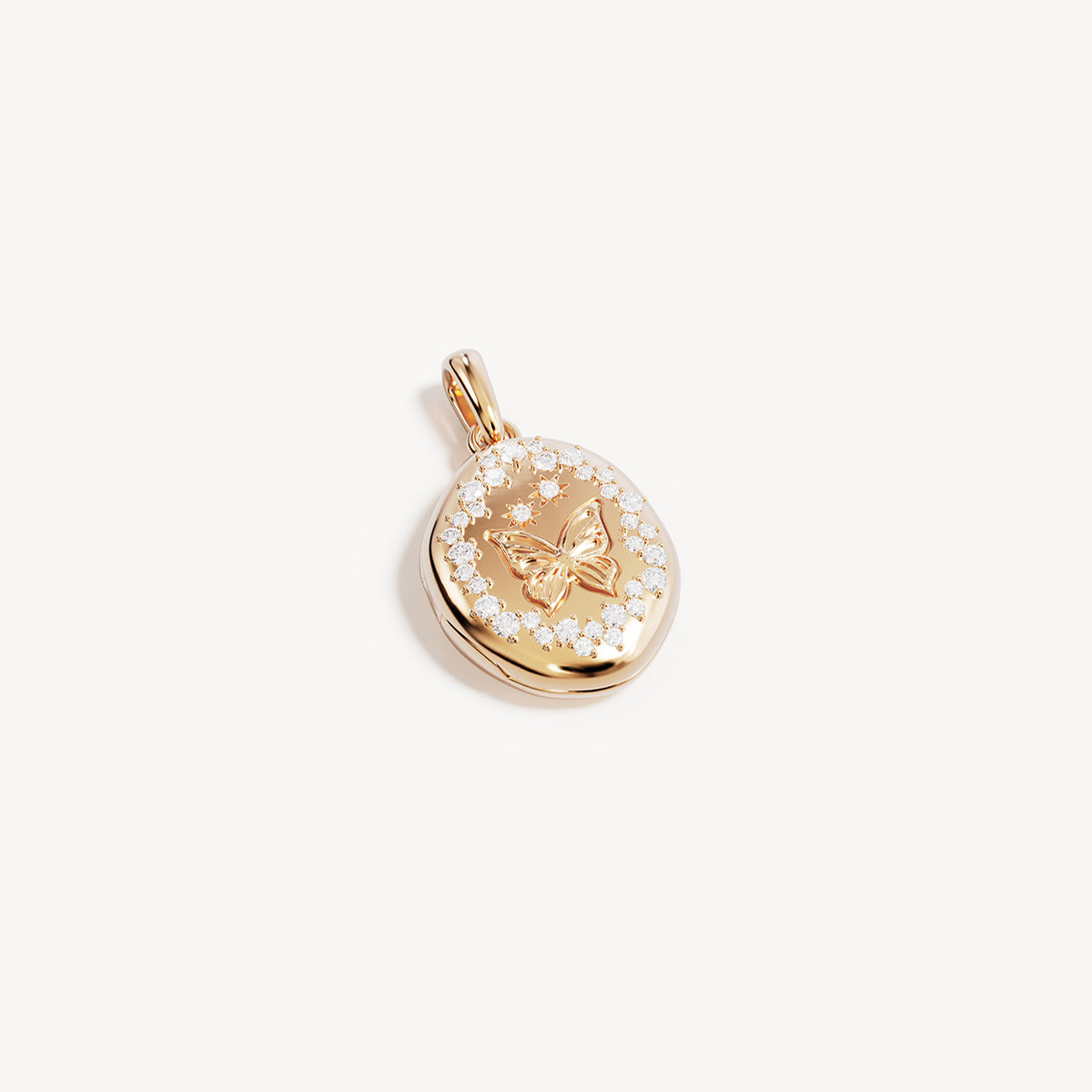 18k Gold Vermeil With Freedom I Become Locket Pendant – by charlotte