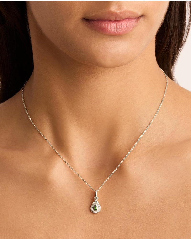 Sterling Silver With Love Birthstone Annex Link Pendant - May – by ...