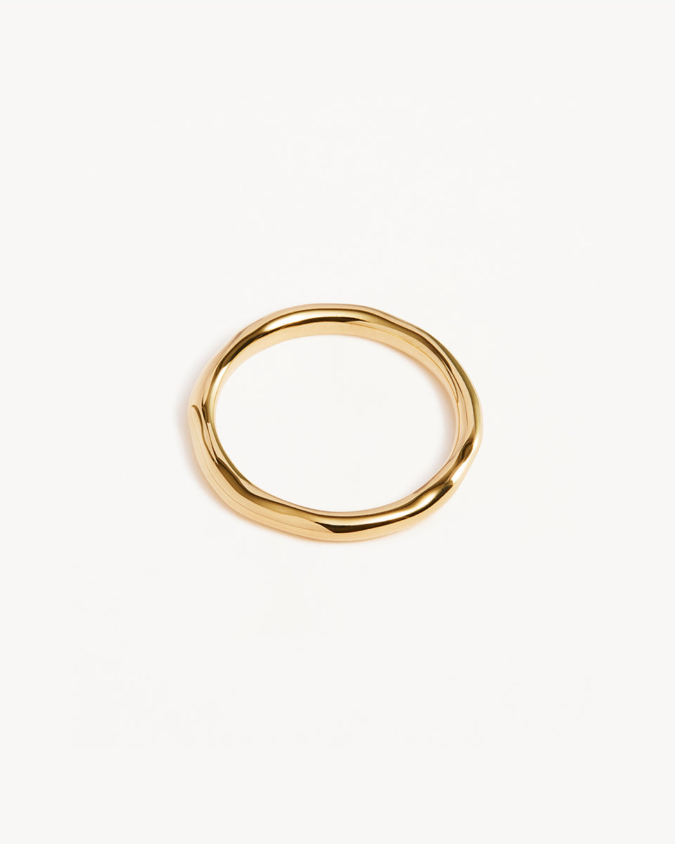 18k Gold Vermeil Lover Thin Ring – by charlotte