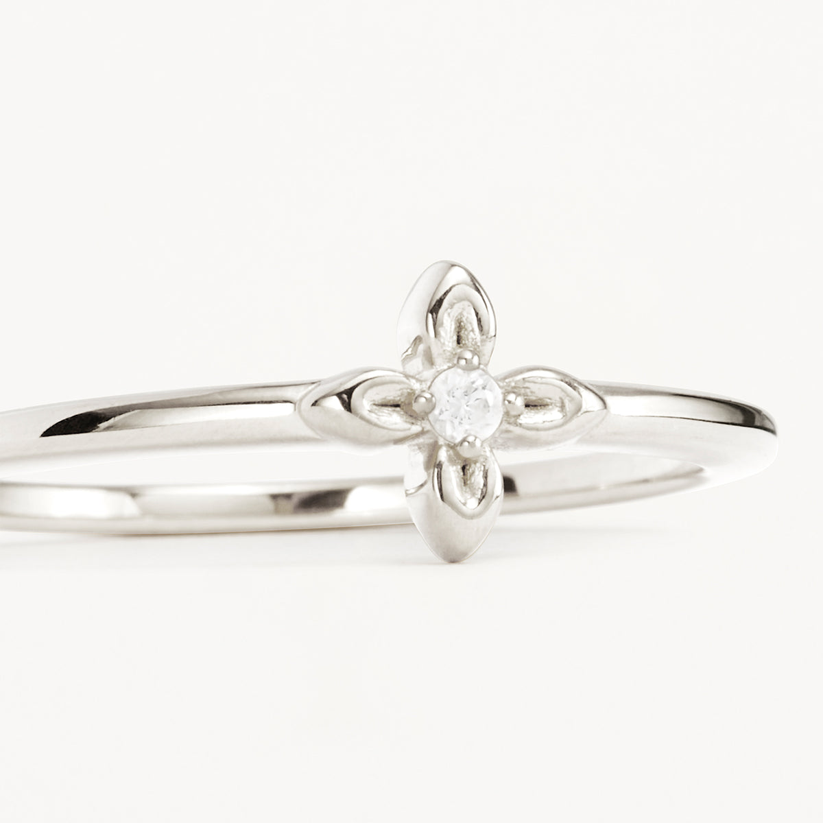 Sterling Silver Live in Light Ring – by charlotte