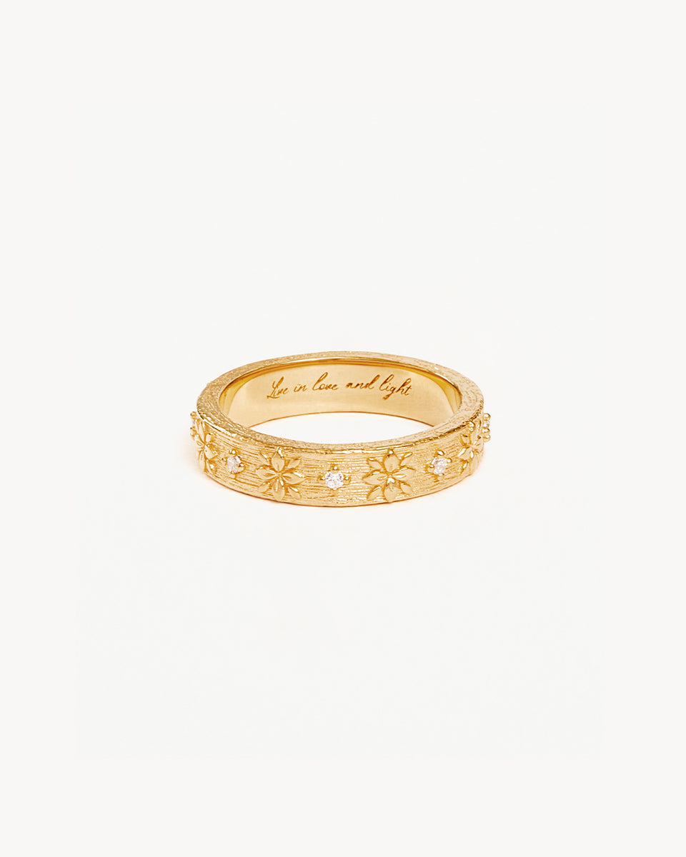 18k Gold Vermeil Live in Grace Ring – by charlotte