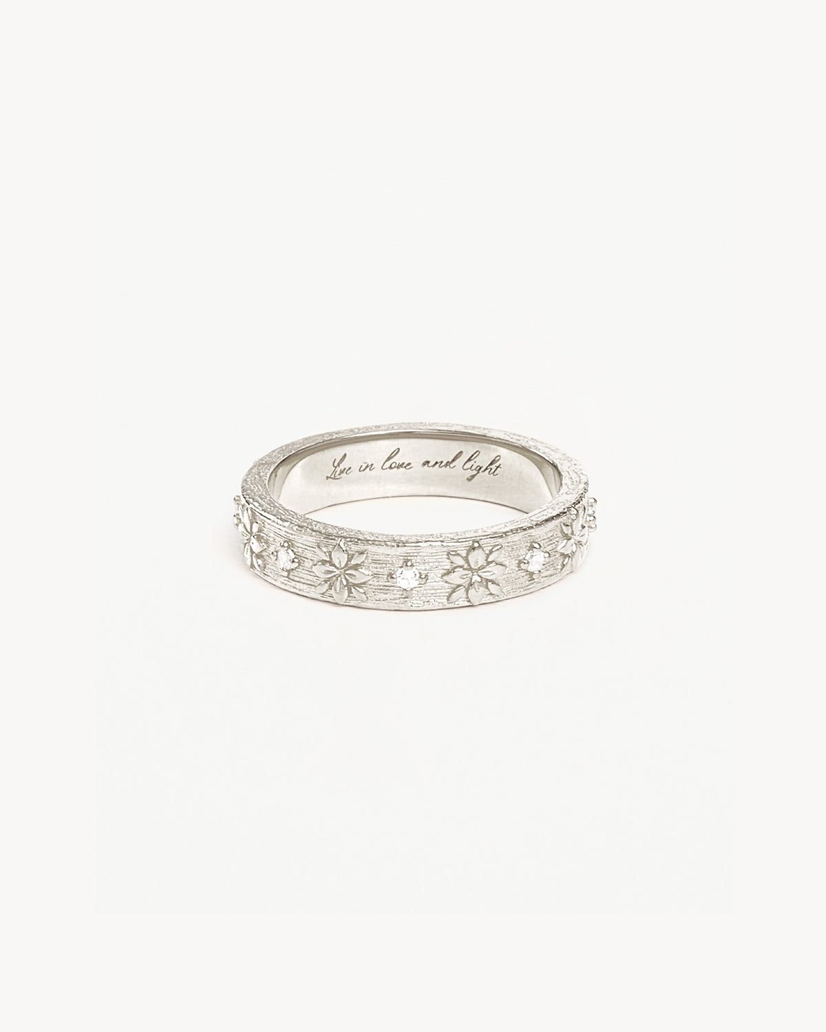 Sterling Silver Live in Grace Ring – by charlotte