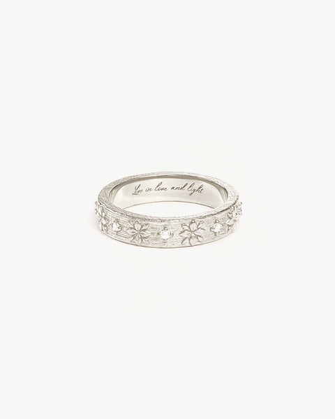 Sterling Silver Live in Grace Ring – by charlotte
