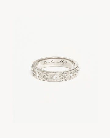 Sterling Silver Live in Grace Ring – by charlotte