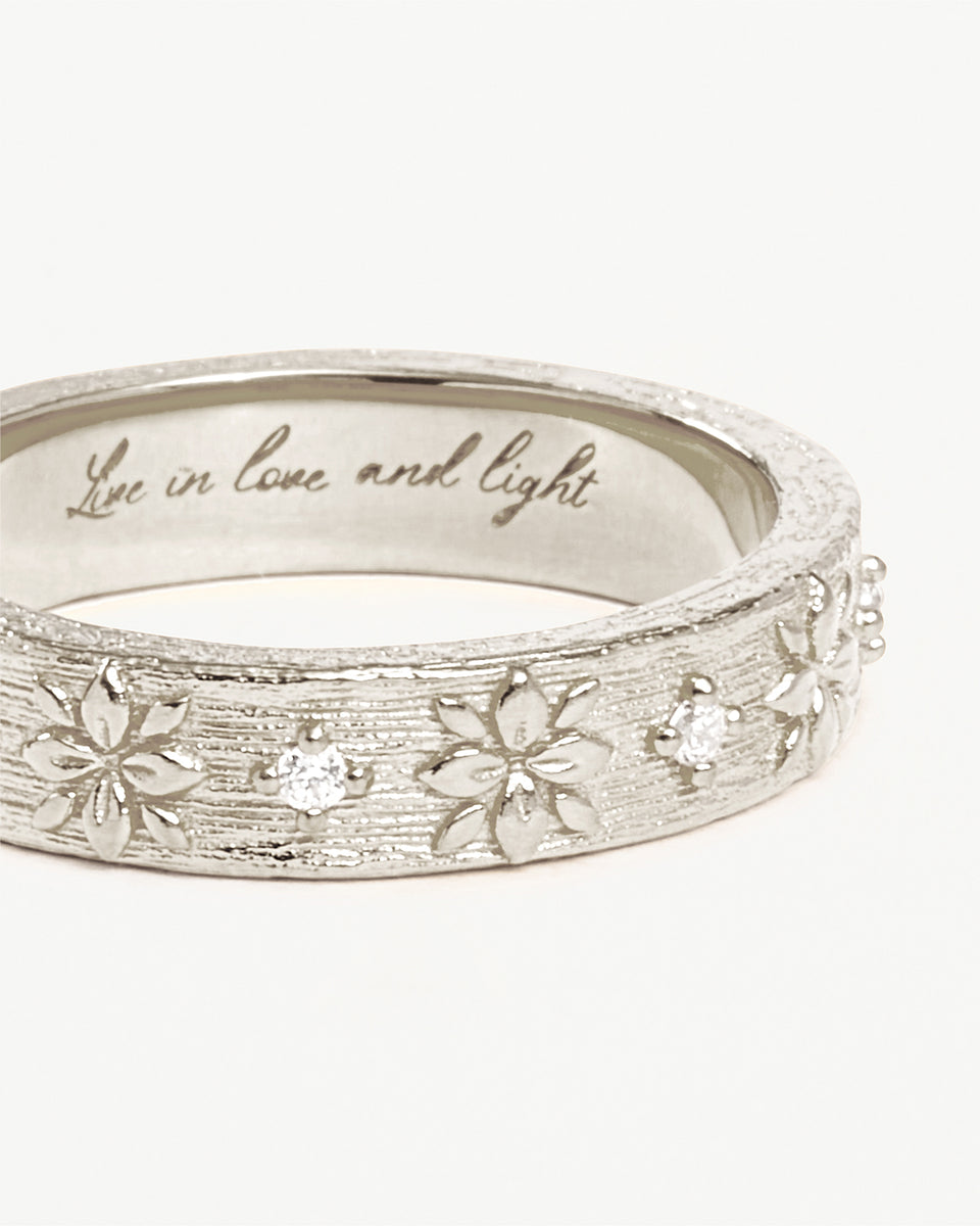 Sterling Silver Live in Grace Ring – by charlotte