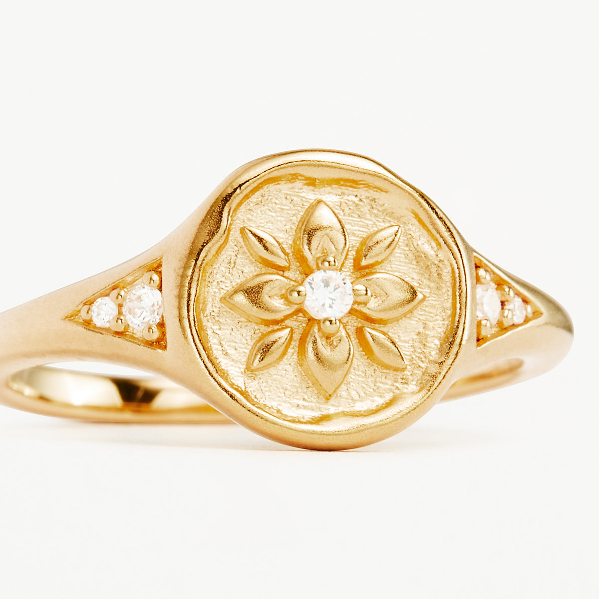 18k Gold Vermeil Live in Love Ring – by charlotte