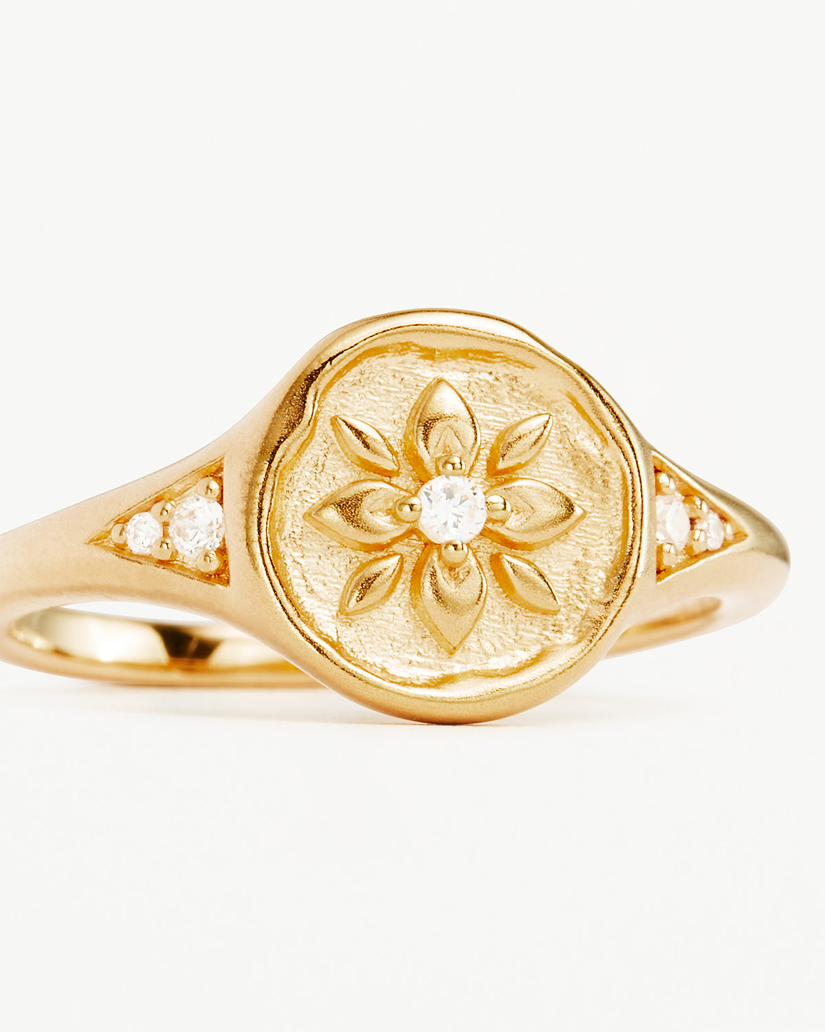 18k Gold Vermeil Live in Love Ring – by charlotte