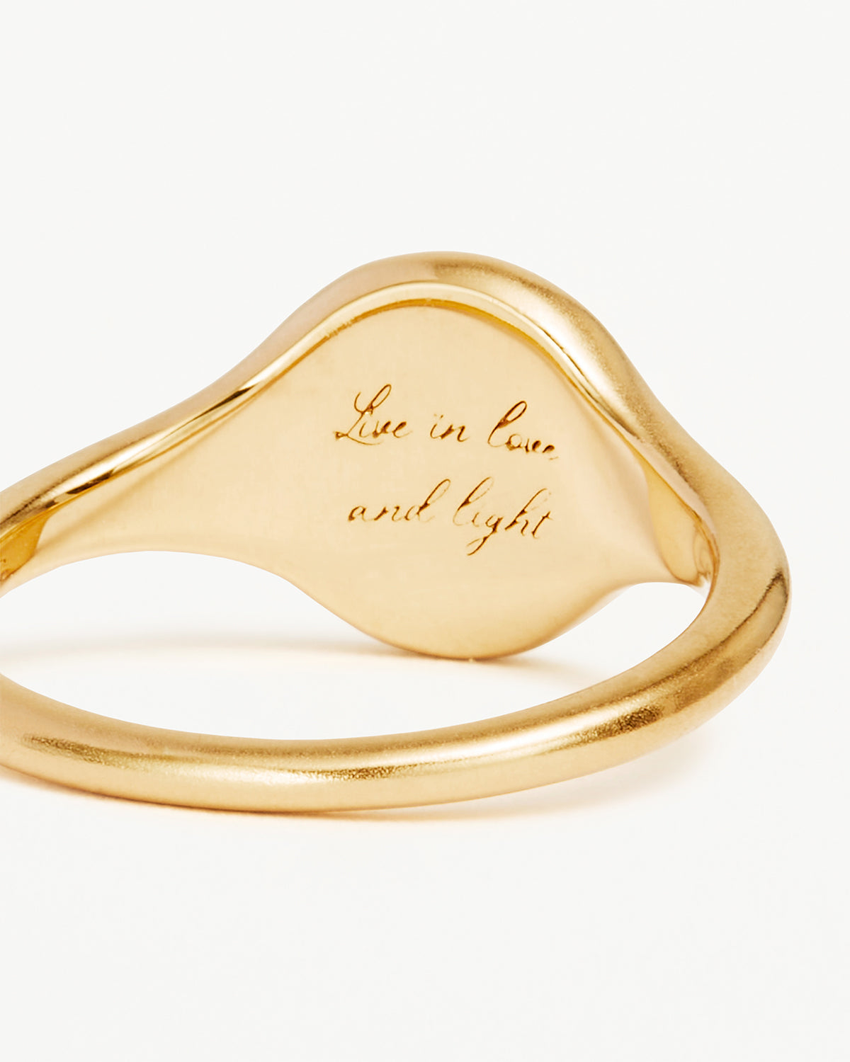 18k Gold Vermeil Live in Love Ring – by charlotte